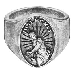 CAI Ca&iuml; Herren CA&Iuml; Fingerring &raquo;925/- Sterling Silber matt-oxidiert&laquo;