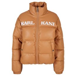 Karl Kani Damen Allwetterjacke &raquo; Damen KW224-049-1KK Retro Puffer PU Jacket&laquo; 1 Stk. tlg. ohne Kapuze XXS