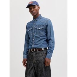 Jack & Jones Jack & Jones Herren Jeanshemd &raquo;JJEWESTERN JJSHIRT AT 187 NOOS&laquo; mit Brusttaschen L, N-Gr