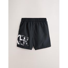 Baker By Ted Baker Badeshorts Jungen Gr&ouml;&szlig;e 128 silbergrau / schwarz