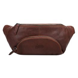 XZONE X-Zone Damen G&uuml;rteltasche echt Leder braun