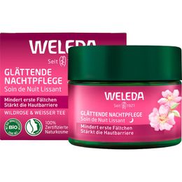 Weleda Damen Weleda Gesichtspflege &raquo; Gl&auml;ttende Nachtpflege Wildrose & Weisser Tee&laquo; st&auml;rkt die Hautbarriere, mindert erste F&auml;ltchen