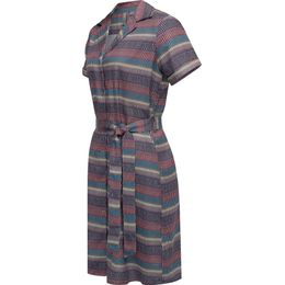 Ragwear Blusenkleid Damen Gr&ouml;&szlig;e 42 blau / marine / grau / lila Winterkleid