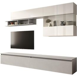 Home Affaire Wohnwand &raquo;Infinity, 5tlg. Breite 276 cm, moderne Mediawand&laquo; 5 Stk. tlg. wei&szlig;