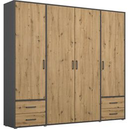 Rauch Dreht&uuml;renschrank &raquo;Kleiderschrank Schrank Garderobe W&auml;scheschrank VOYAGER&laquo; in 3 verschiedenen Ausstattungen BASIC/CLASSIC/PREMIUM, mit 2 modernen