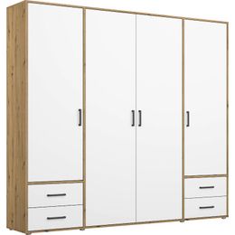 Rauch Dreht&uuml;renschrank &raquo;Kleiderschrank Schrank Garderobe W&auml;scheschrank VOYAGER&laquo; in 3 verschiedenen Ausstattungen BASIC/CLASSIC/PREMIUM, mit 2 modernen