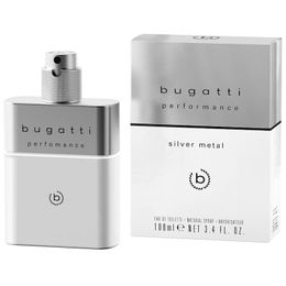 Bugatti Herren Bugatti Eau de Toilette &raquo;Bugatti performance silver metal for him EdT 100ml&laquo;