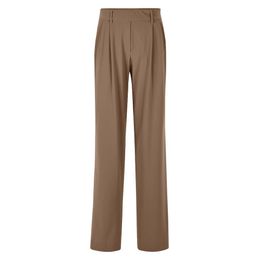 Madeleine Mode Madeleine Pleat-Front Pants female Brown size 21