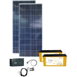 Phaesun Solarmodul &raquo;Energy Generation Kit Solar Rise&laquo; 165 W schwarz Inklusive 1,5 Meter Batteriekabel