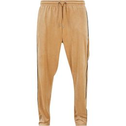 Karl Kani Herren Jogginghose &raquo; Herren KM214-022-1 OG Straight Leg Velvet Pants sand&laquo; S, US-Gr&ouml;&szlig;en