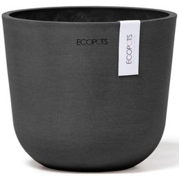 Ecopots Blumentopf &raquo;Oslo Mini 16 Dunkelgrau&laquo; f&uuml;r den Innenbereich grau Kunststoff