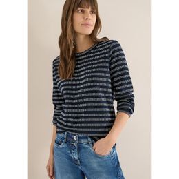 Cecil Damen Langarmshirt im Streifen-Look XS (36)