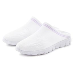 Lascana M&auml;dchen Lascana Sabot Sneaker, Freizeitschuh, Halbschuh zum Reinschl&uuml;pfen wei&szlig; 36