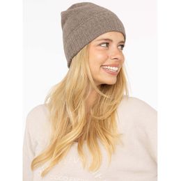Zwillingsherz Kaschmir-M&uuml;tze in Taupe - 50% | Damen-muetzen-caps