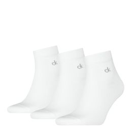 Calvin Klein Herren Kurzsocken &raquo;CK MEN QUARTER&laquo; 3 Paar, Rippenb&uuml;ndchen, Cotton-Mix, elastisch 43-46