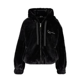 Karl Kani Damen Sweatjacke &raquo; Metal Signature Vegan Fur Zip Hoodie Jacket&laquo; XL