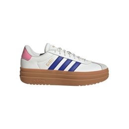Adidas Leder-Sneakers "Court Bold" in Wei&szlig;/ Rosa/ Blau - 37% | Gr&ouml;&szlig;e 42 | Damen-sneakers