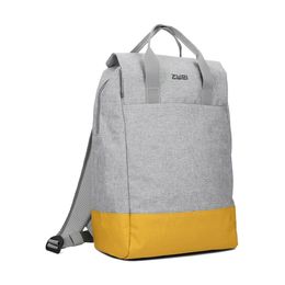 Zwei Rucksack "Benno BE160" in Grau/ Gelb - (B)30 x (H)42 x (T)17 cm - 52% | Damen-taschen