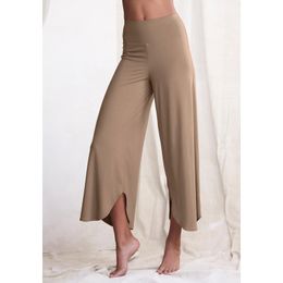 Lascana Damen Lascana Culotte mit gerundetem Beinsaum in weich flie&szlig;ender Qualit&auml;t blau 32/34, N-Gr