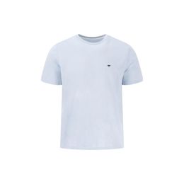 Fynch-Hatton Herren Fynch-Hatton T-Shirt &raquo;Fynch-Hatton Basic T-Shirt&laquo; normale Passform, Rundhalsausschnitt, aus Baumwolle blau M