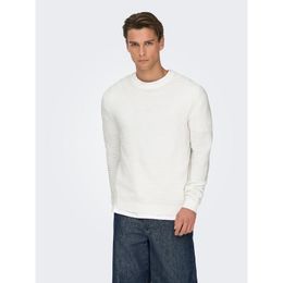 Only & Sons Only & Sons Herren ONLY & SONS Rundhalspullover &raquo;ONSRON REG LS CREW NECK KNIT NOOS&laquo; Baumwolle, regular fit M