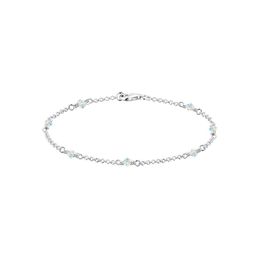 Elli Bracelet 'Glitzer Steine' female Silver size 20