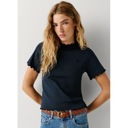 Pepe Jeans Damen T-Shirt &raquo;NORA&laquo; mit gewellten Abschl&uuml;ssen XS