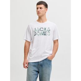 Jack & Jones Jack & Jones Herren Kurzarmshirt &raquo;JJEJEFF LOGO TEE SS SN&laquo; mit Logoprint XS