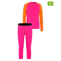 Chiemsee 2tlg. Sportw&auml;sche-Set in Pink/ Orange - 54% | Gr&ouml;&szlig;e 158/164 | Kinder-outdoor-waesche