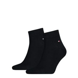 Tommy Hilfiger Herren Kurzsocken &raquo;TH MEN QUARTER 2P&laquo; 2 Paar, weicher, elastischer Rippenbund, klassisches Logo 43-46