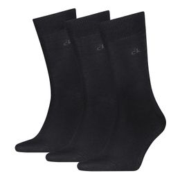 Calvin Klein Herren Socken &raquo;CK MEN SOCK&laquo; 3 Paar, uni, Cotton-Mix, breiter Bund 39-42
