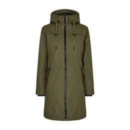 Freequent Damen Freequent Regenjacke &raquo;FQRAIN-JACKET&laquo; mit Kapuze wasserabweisend mit Kapuze gr&uuml;n XXL