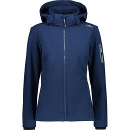 CMP Damen CMP Softshelljacke &raquo;WOMAN JACKET ZIP HOOD&laquo; 1 Stk. tlg. mit Kapuze W&auml;rmend & wind- & wasserabweisend, &Uuml;bergangsjacke 36