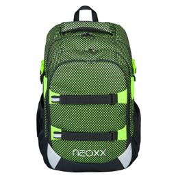 neoxx Schulrucksack "All about Neon" in Khaki - (B)31 x (H)45,5 x (T)24 cm - 24% | Kinder-rucksaecke-taschen