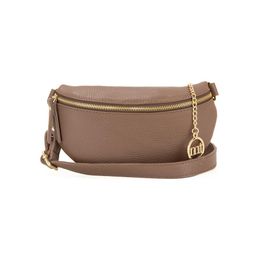 Mia Tomazzi Leder-Brustbeutel "Perugino" in Taupe - (B)23 x (H)13 x (T)2 cm - 75% | Damen-koffer-reisegepaeck