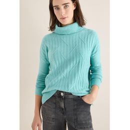 Cecil Rollkragenpullover in T&uuml;rkis - 45% | Gr&ouml;&szlig;e L | Damen-pullover-cardigans