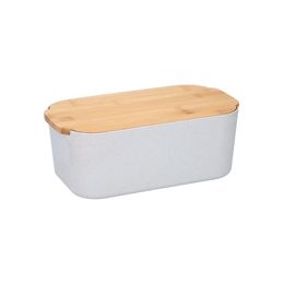Alpina Brotbox in Wei&szlig;/ Hellbraun - (B)33 x (H)18,5 x (T)12 cm - 20% | Aufbewahren-servieren