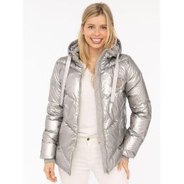 Zwillingsherz Steppjacke in Silber - 41% | Gr&ouml;&szlig;e S | Damenjacken