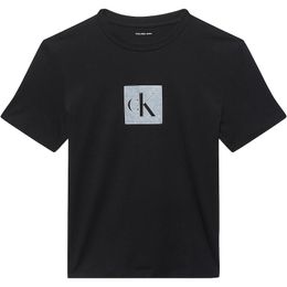 Calvin Klein Jeans Damen T-Shirt &raquo;CLASSIC FIT MONOGRAM TEE&laquo; Regular fit mit Rundhalsausschnitt XL (44)