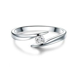 Trilani Ring Damen Gr&ouml;&szlig;e 54 silber / transparent