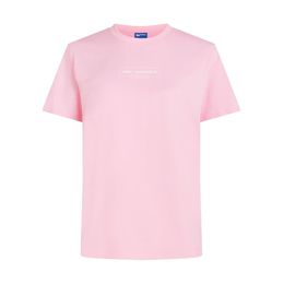KARL LAGERFELD JEANS T-Shirt Damen Gr&ouml;&szlig;e XL rosa / wei&szlig;
