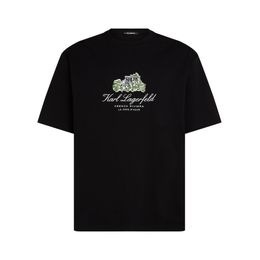 K by KARL LAGERFELD Karl Lagerfeld Shirt 'Villa la Vigie' male Black size XXL