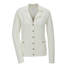 Madeleine Mode MADELEINE Strickblazer Damen Gr&ouml;&szlig;e M wollwei&szlig;