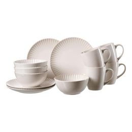 Ritzenhoff Breker Fr&uuml;hst&uuml;cksservice Milla, Creme, Keramik, 12-teilig, 18x24x39 cm, Essen & Trinken, Geschirr, Geschirr-Sets, Kaffeeservice