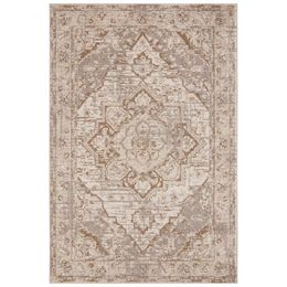 Hanse Home Flachwebeteppich Terrain, Braun, Creme, Kunststoff, orientalisch, rechteckig, 120x170 cm, Oeko-Tex&reg; Standard 100, f&uuml;r Fu&szlig;bodenheizung geeignet, in verschiedenen Gr&ouml;&szlig;en erh&auml;ltlich, pflegeleicht, strapazierf&auml;hig, leicht zusammenrollbar, Teppiche & B&ouml;den, Teppiche, Moderne Teppiche