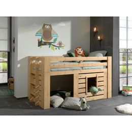 Vipack Hochbett, 90x200 cm, Kinder- & Jugendzimmer, Kinderm&ouml;bel, Kinderbetten, Hochbetten