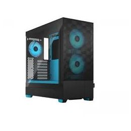 Fractal Design Pop Air RGB TG - Schwarz/Cyan