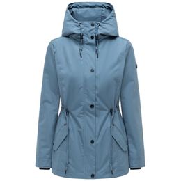 Marikoo Between-Seasons Parka 'Bonbonparty 16' female Blue size XL