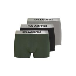 K by KARL LAGERFELD Karl Lagerfeld Boxershorts Herren Gr&ouml;&szlig;e S grau / dunkelgr&uuml;n / schwarz / silber
