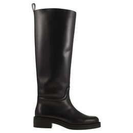 Stuart Weitzman Stiefel - Celia - Leather Boot - Gr. 37,5 (EU) - in Schwarz - f&uuml;r Damen